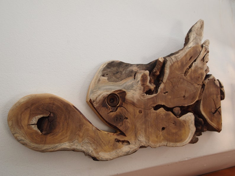 Wooden Wattle Fish Statue From Driftwood - Unique Handmade Driftwood ...