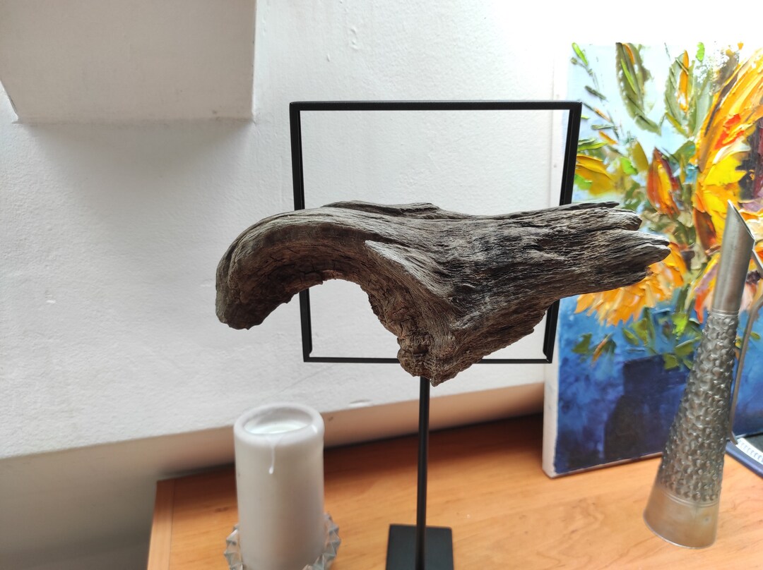 Driftwood Reaping Hook 3D Statuette Nature Made Art Unique Gift Ocean ...