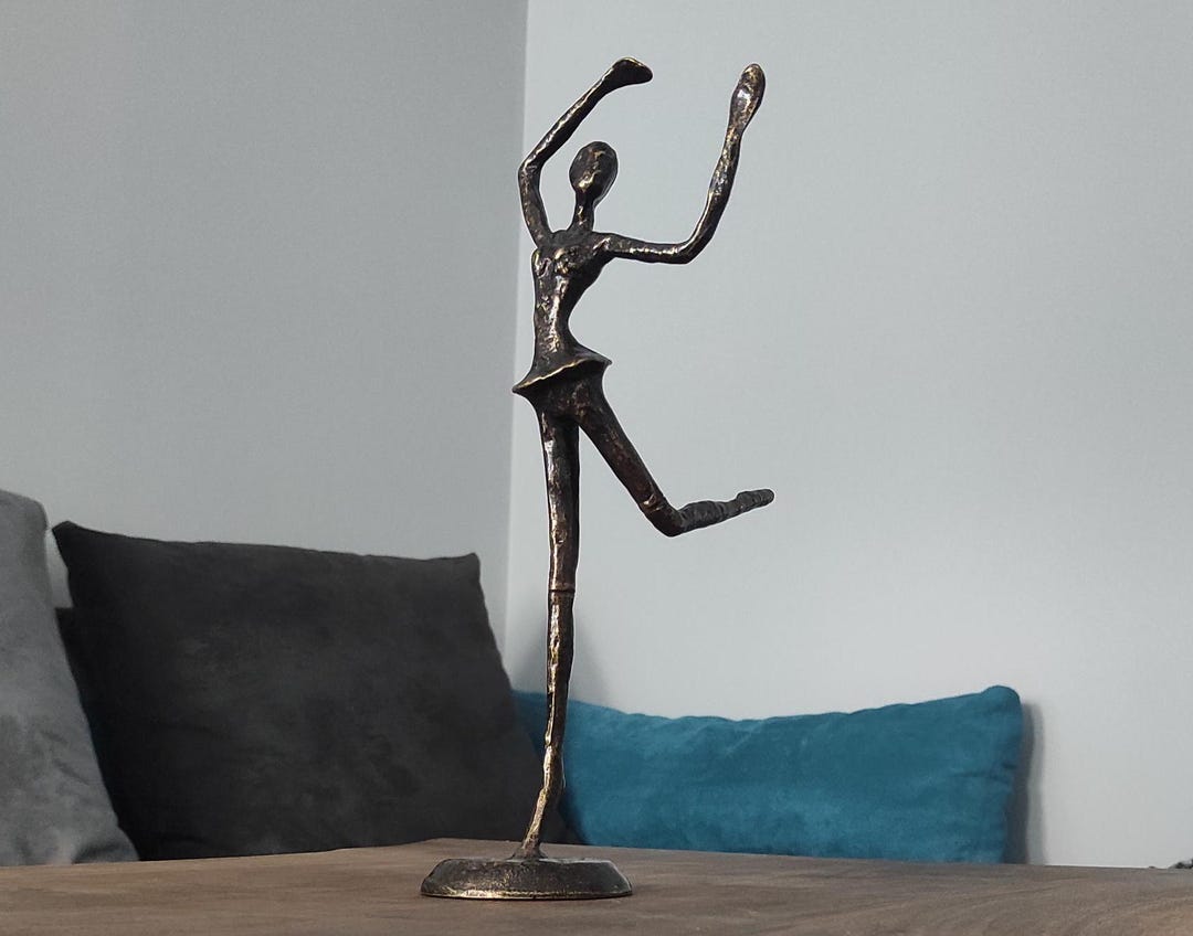 Vintage Alberto Giacometti Style Bronze Ballerina Sculpture - Unique ...