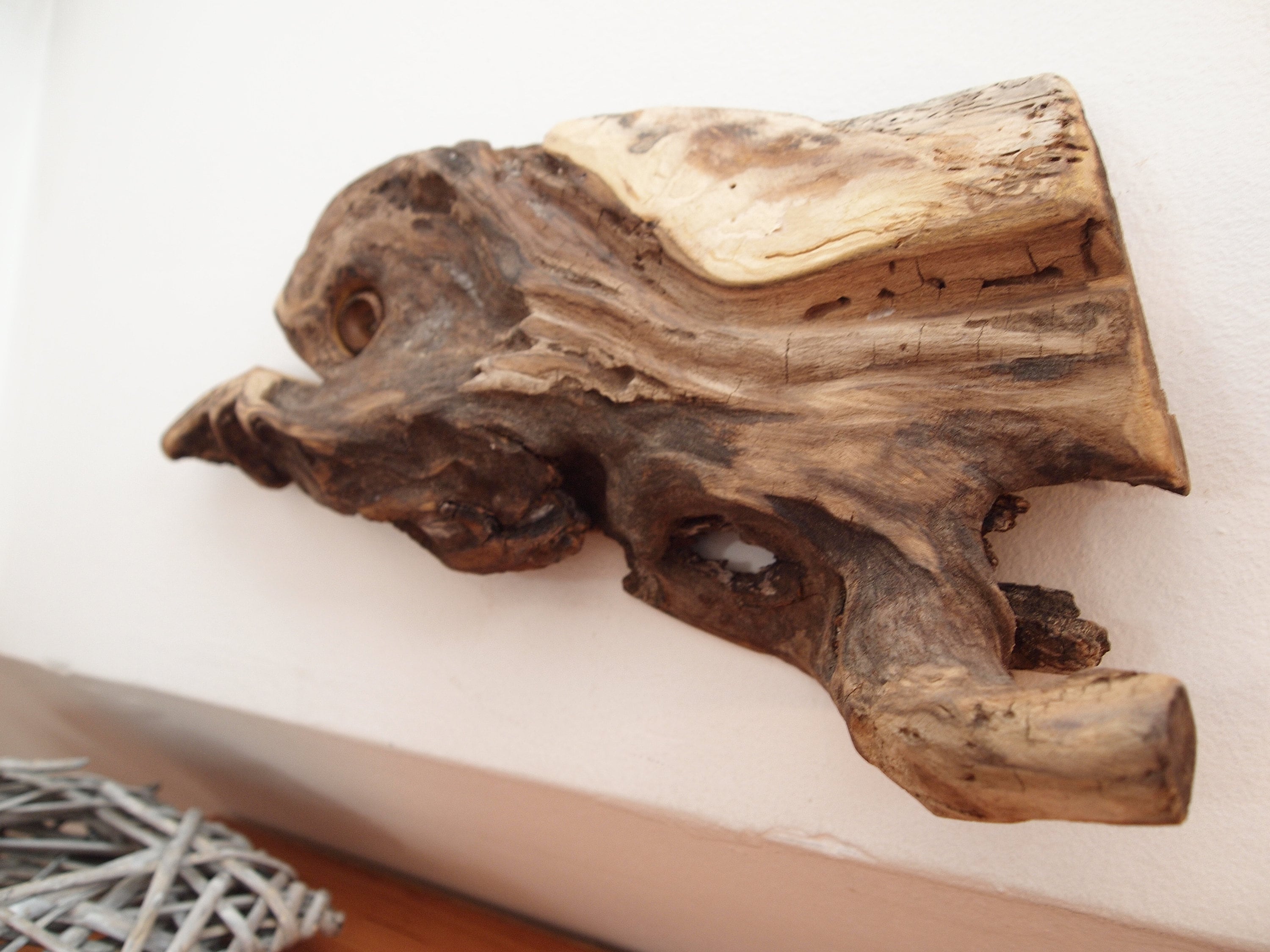 Wooden Stale Fish Statue From Driftwood - Unique Handmade Driftwood ...