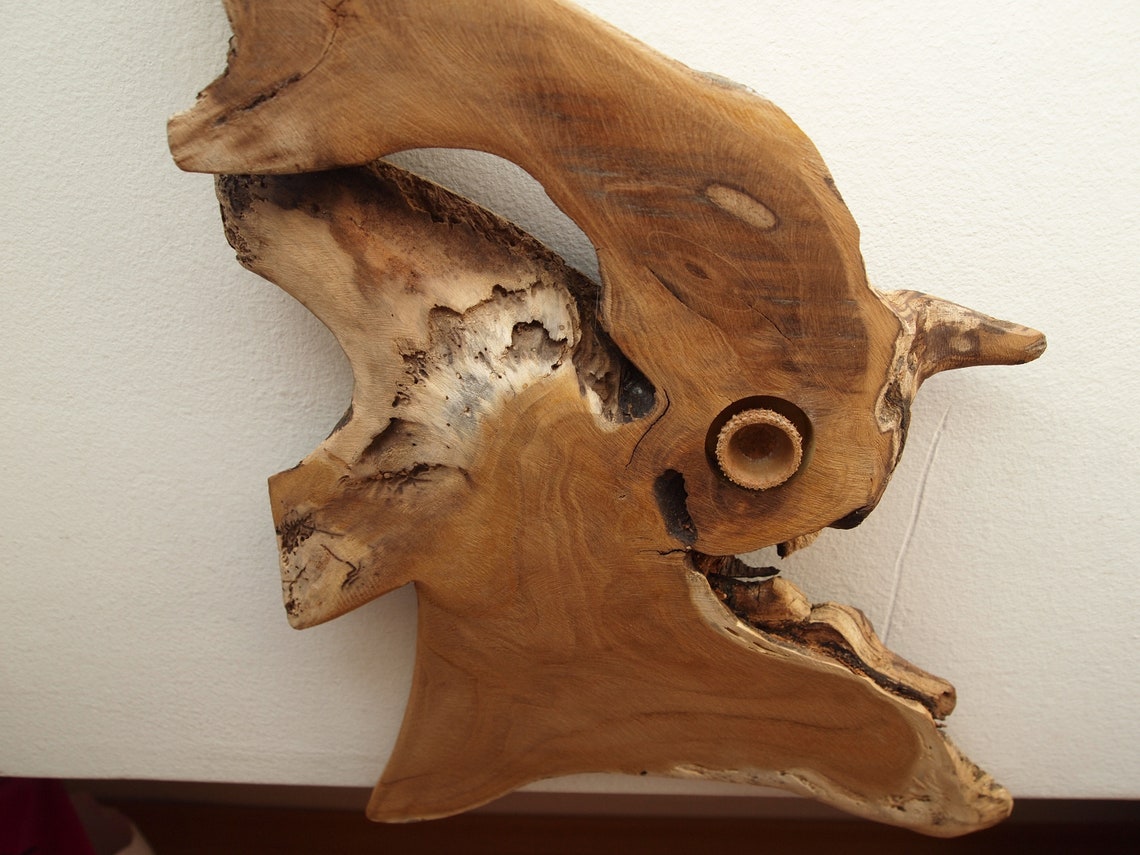 Unique Handmade Wood Sculpture Decoration Wall Art Wooden - Etsy