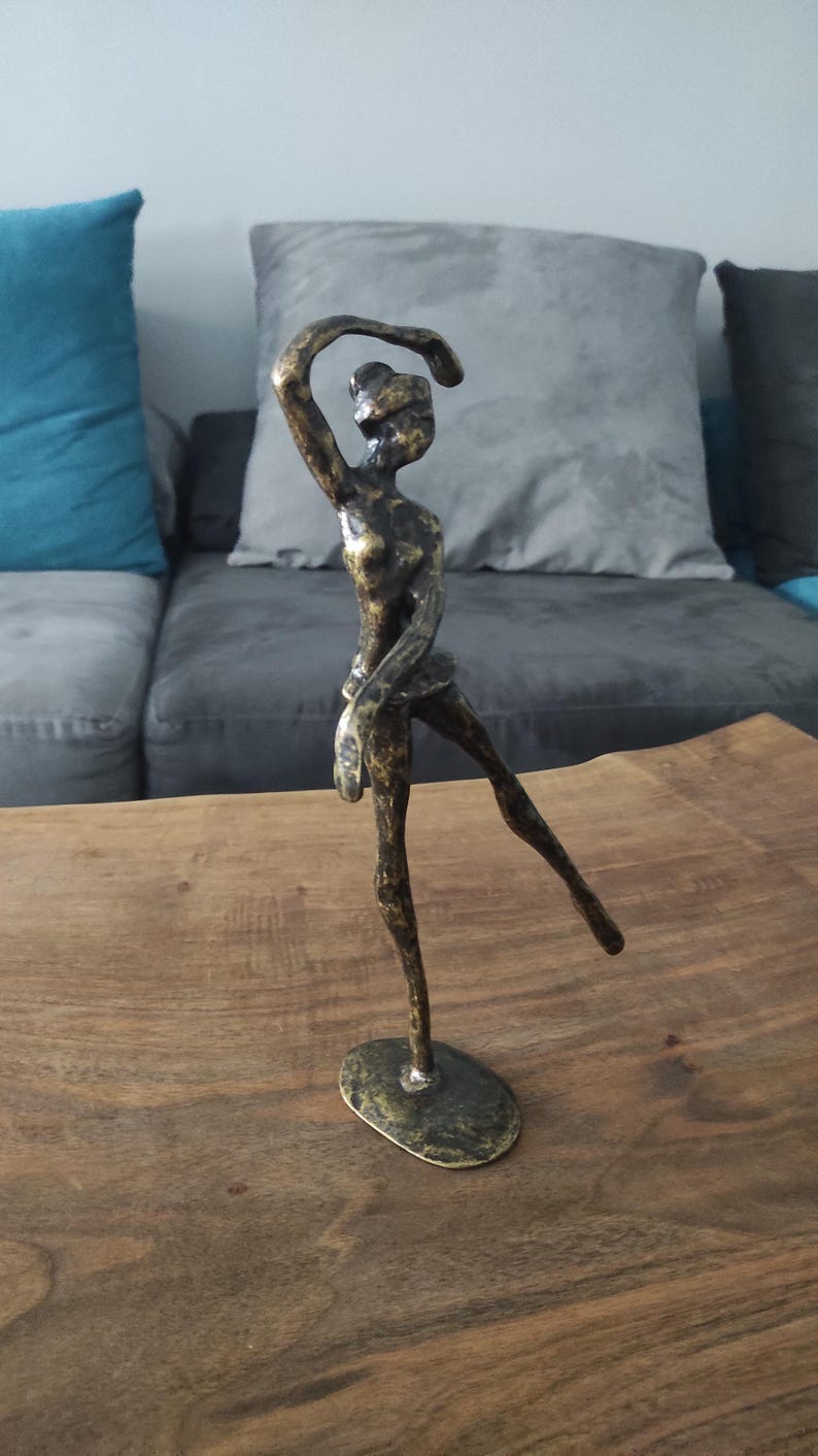Vintage Alberto Giacometti Style Bronze Ballerina Sculpture - Unique ...