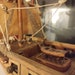 Very Rear Antique Handmade Sail Ship Vintage Wooden Model Sailboat ...