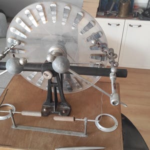 Wimshurst Influence Machine: Original Vintage Educational Science ...