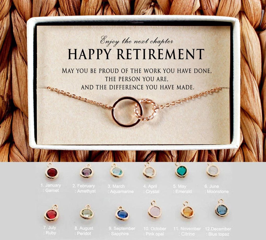 Retirement Bracelet, Retirement Gifts for Women, Coworker Leaving Gift ...