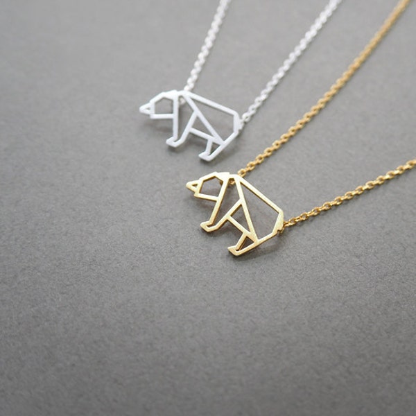 Bear Necklace - Etsy