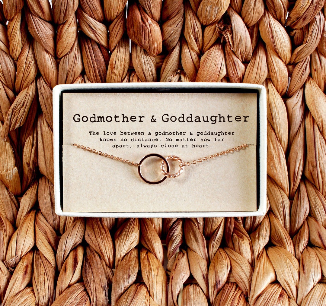 Godmother and Goddaughter Necklace, Goddaughter Gift From Godmother ...