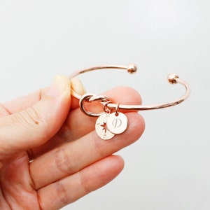 Personalized Compass Bracelet Tie the Knot Compass Bracelet - Etsy