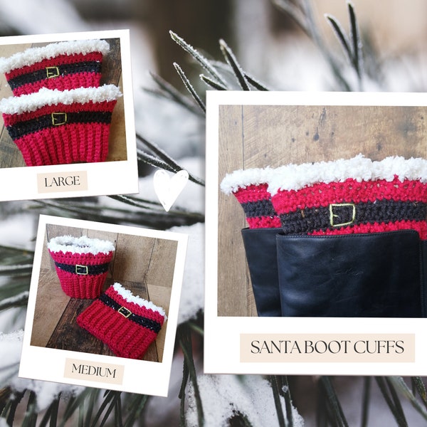 Santa Boot Cuffs - Etsy