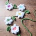 Daisy Garland Pattern, Spring Flower Garland Pattern, Puff Flower ...