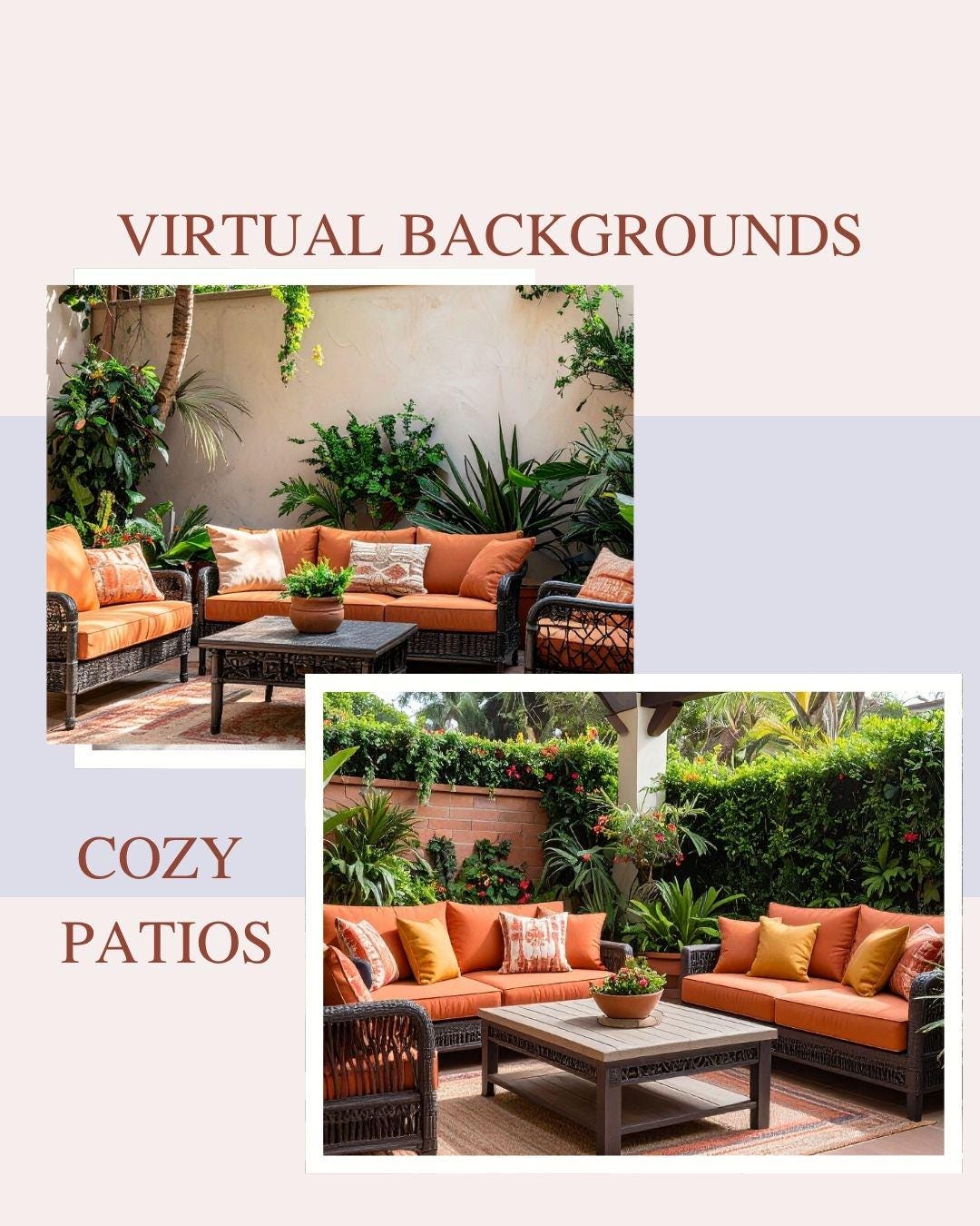 Zoom Background, Garden Background, Virtual Background, Neutral Zoom ...