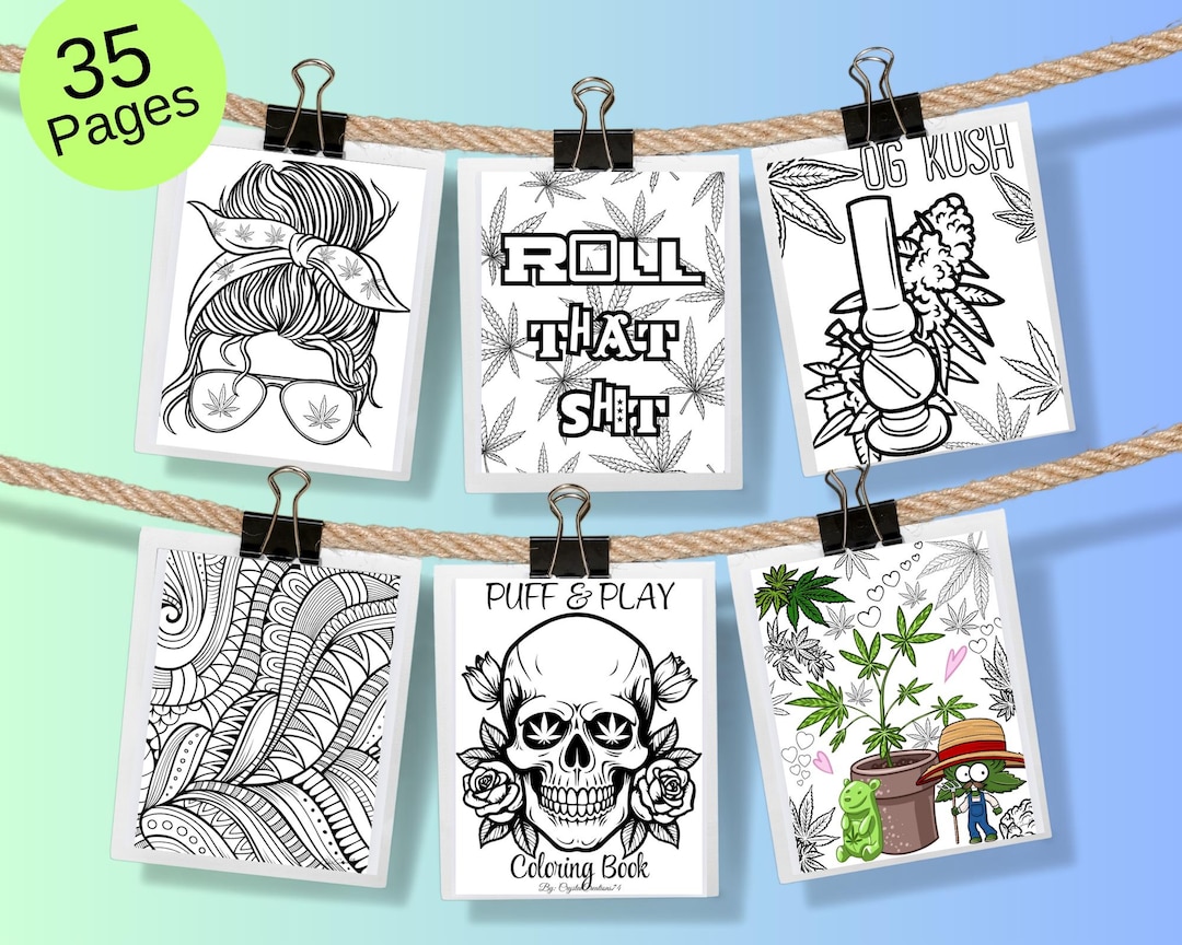 Marijuana Coloring Pages, Adult Coloring Pages, Printable Coloring ...