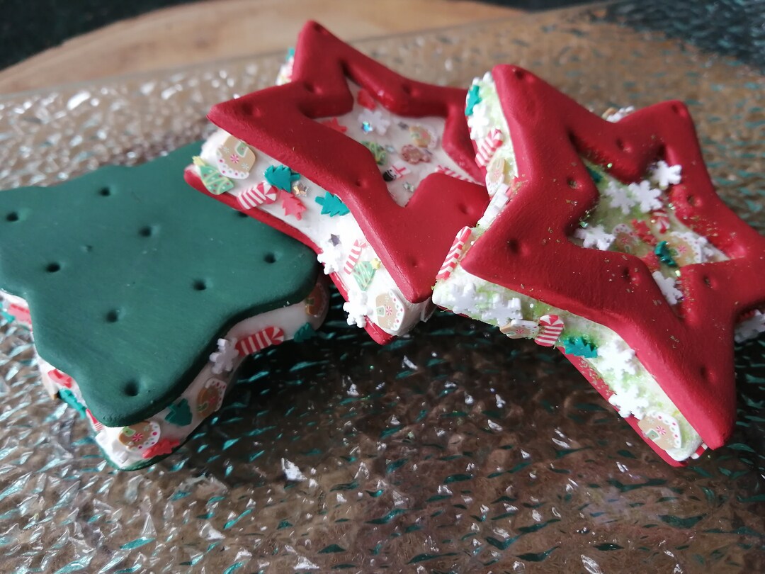 Faux Christmas Cookies, Fake Christmas Cookies, Christmas Tiered Tray ...