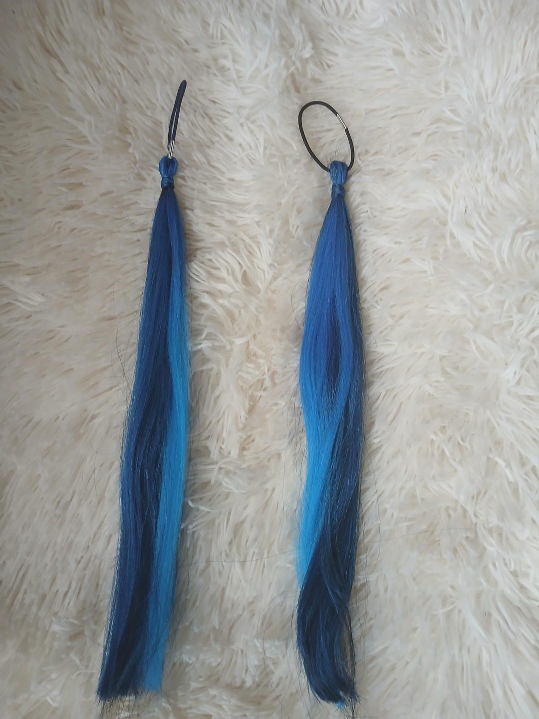 Navy Blue Cobalt Blue Ombre Festival Hair, Viking Braids, Boho Style ...