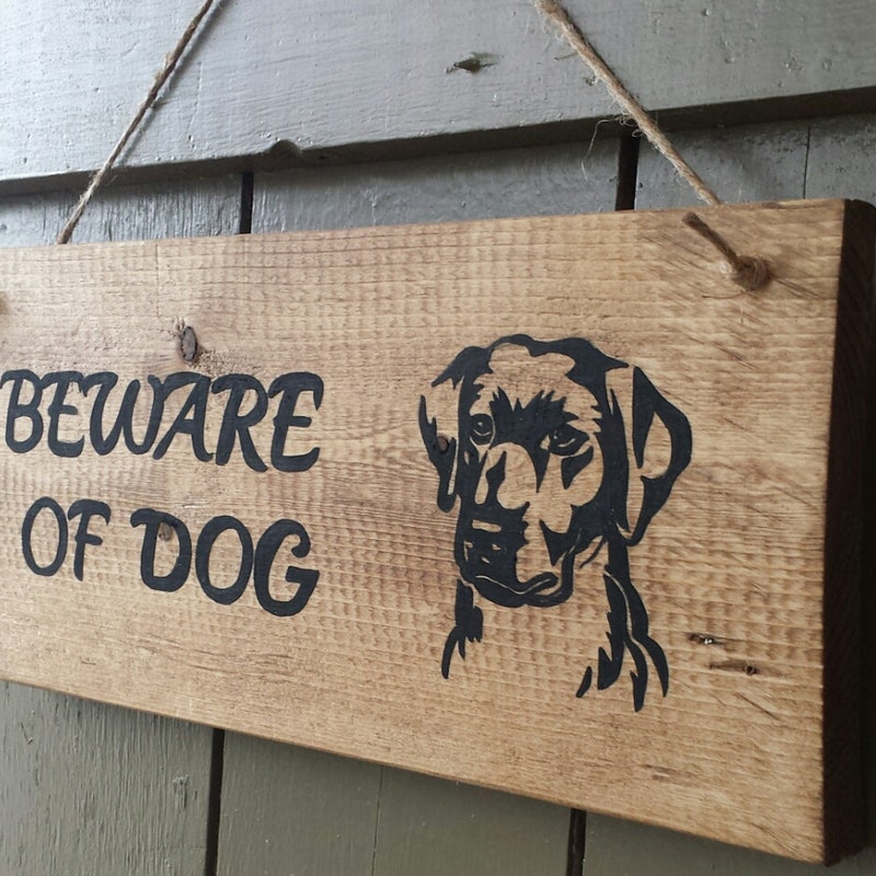 Beware of Dog Sign - Etsy
