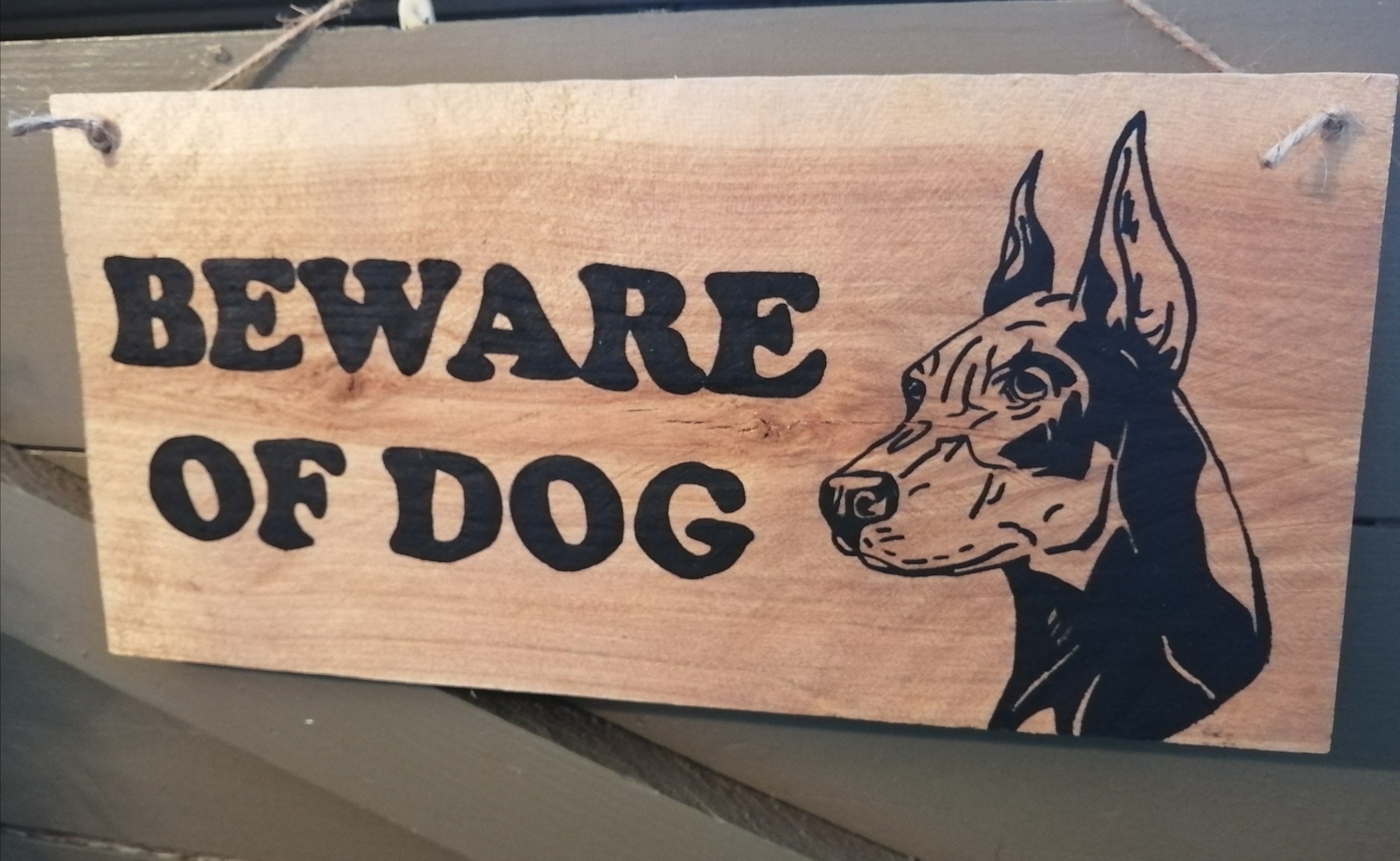 Custom Beware of dog sign dog sign for home pet sign dog | Etsy