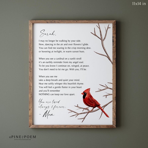 Cardinal Poem - Etsy
