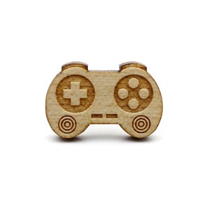 Laser Cut Maple Wood Controller Ring - Adjustable Geek Jewelry - Etsy
