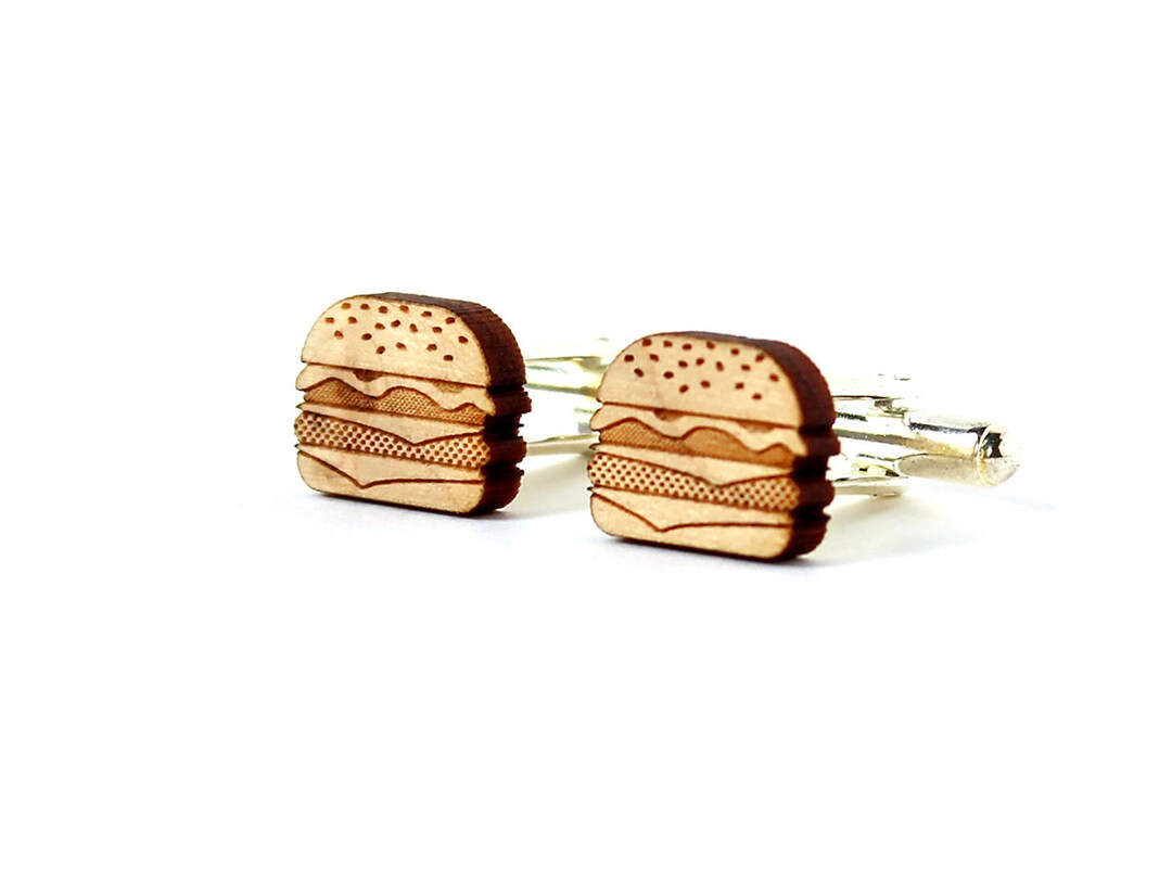 Boutons De Manchette Burger - Manchettes Cheeseburger - Hamburger ...