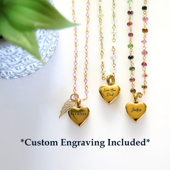 Etsy ashes necklace store
