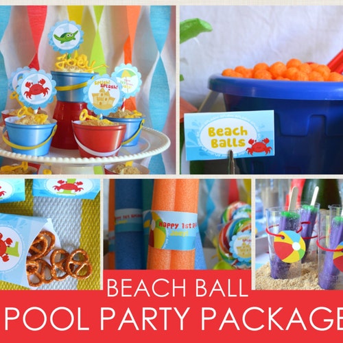 Beach Ball Party Package / Beach Party / Pool Party / Sea - Etsy