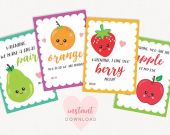 Fruit valentine | Etsy