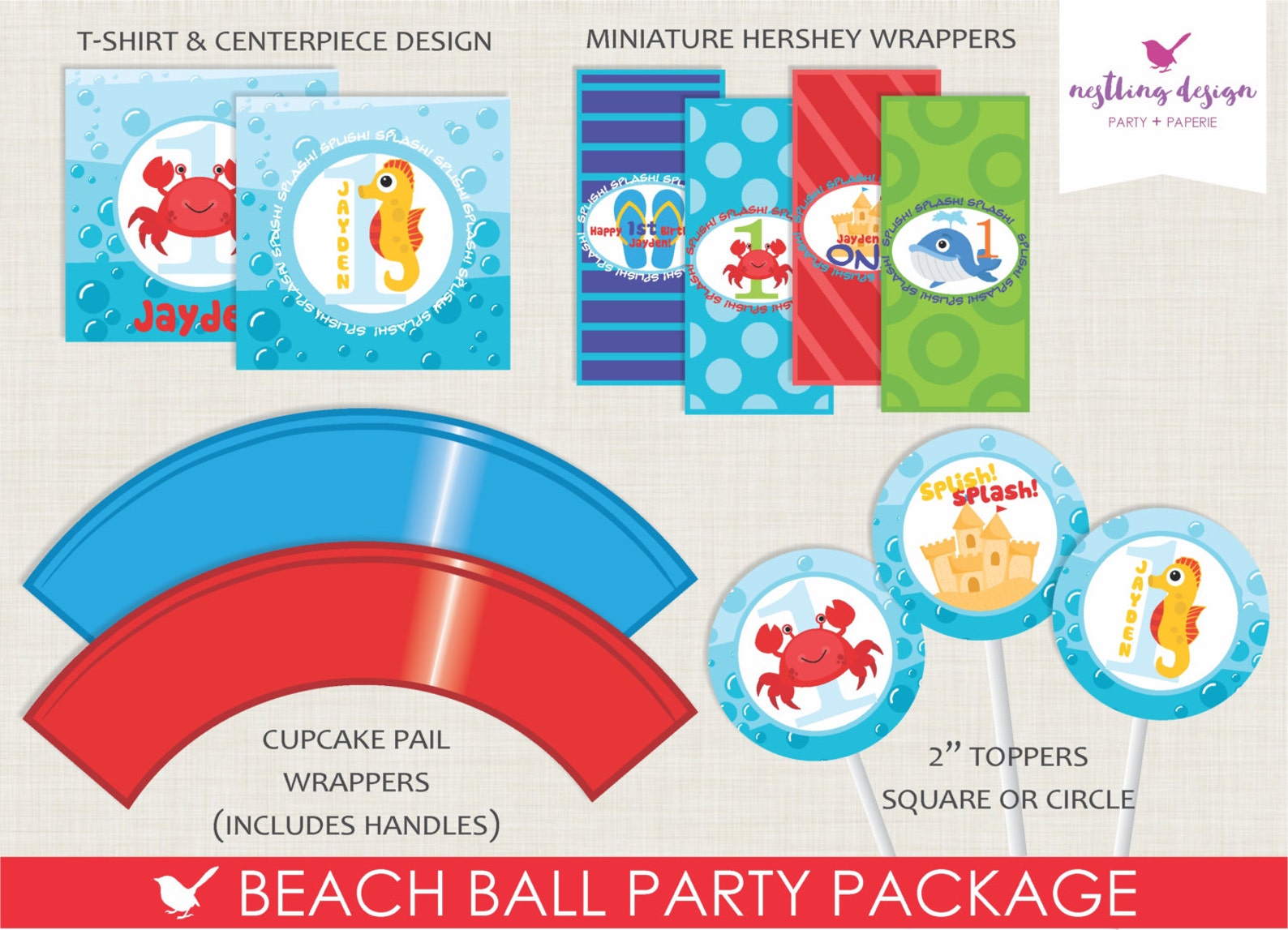 Beach Ball Party Package / Beach Party / Pool Party / Sea Creatures ...