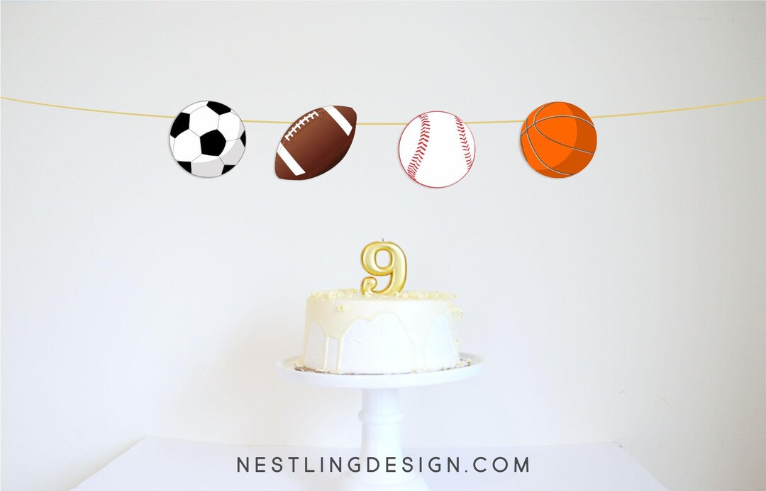 Sports Balls Garland | Sports Party | Sports Birthday | Baseball ...
