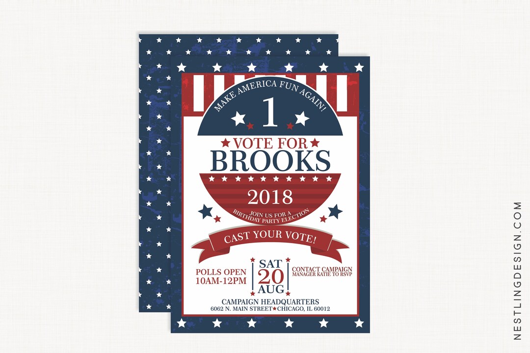 Election Invitation | Patriotic Invitation | President Invitation ...