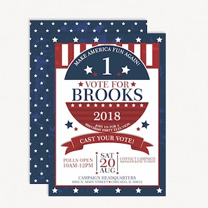 Election Invitation | Patriotic Invitation | President Invitation ...