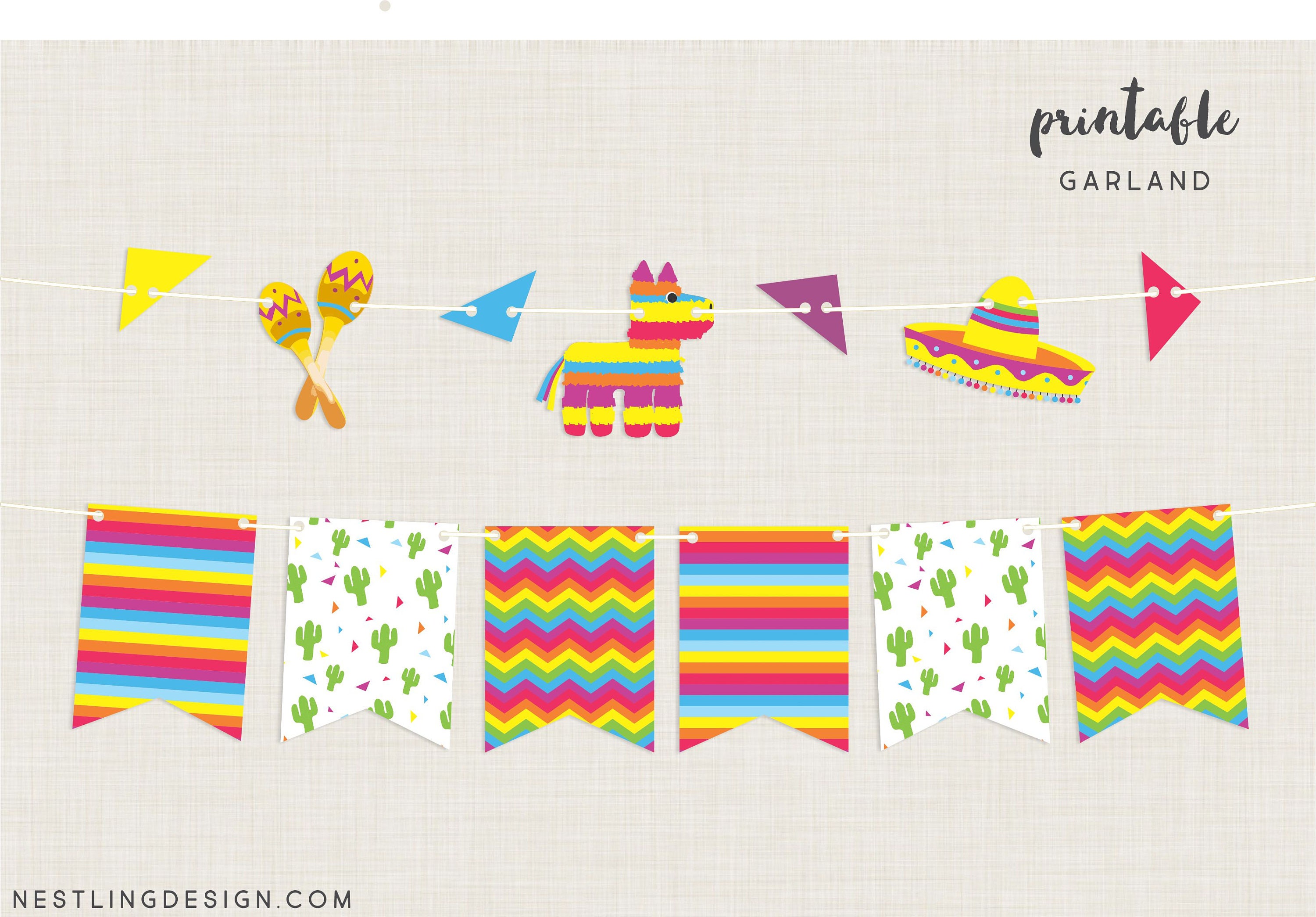Fiesta Garland Fiesta Banner Pinata Banner Fiesta | Etsy