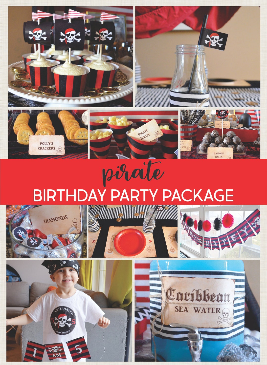 Pirate Birthday Party Package | Pirate Birthday Party Decorations ...