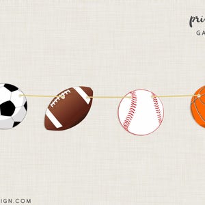 Sports Balls Garland | Sports Party | Sports Birthday | Baseball ...