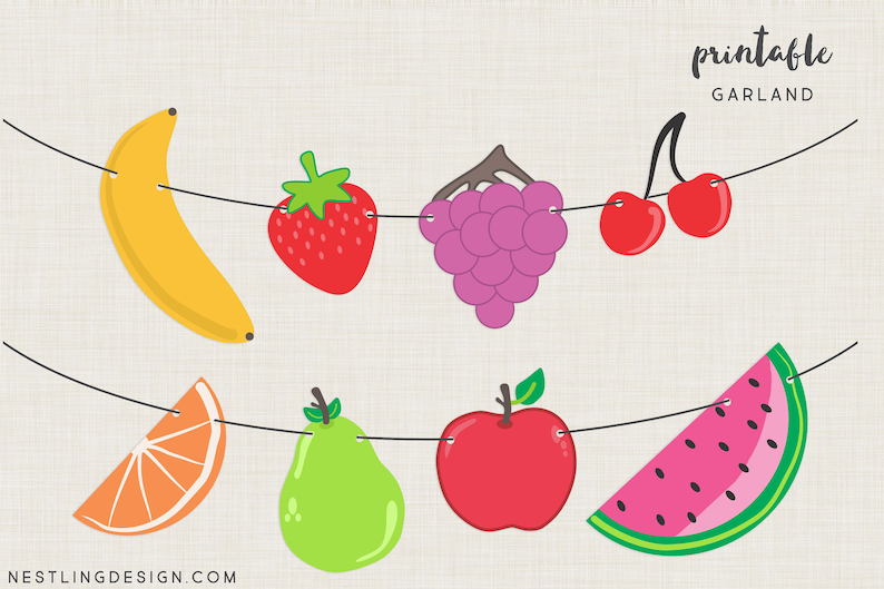 Fruit Garland | Twotti Frutti | Twotti Frutti Party | Two-tti Fruity ...