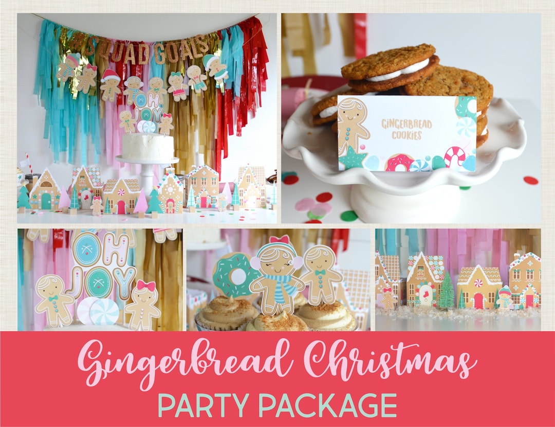 Christmas Party Decorations Gingerbread Decorating Party Holiday Party ...
