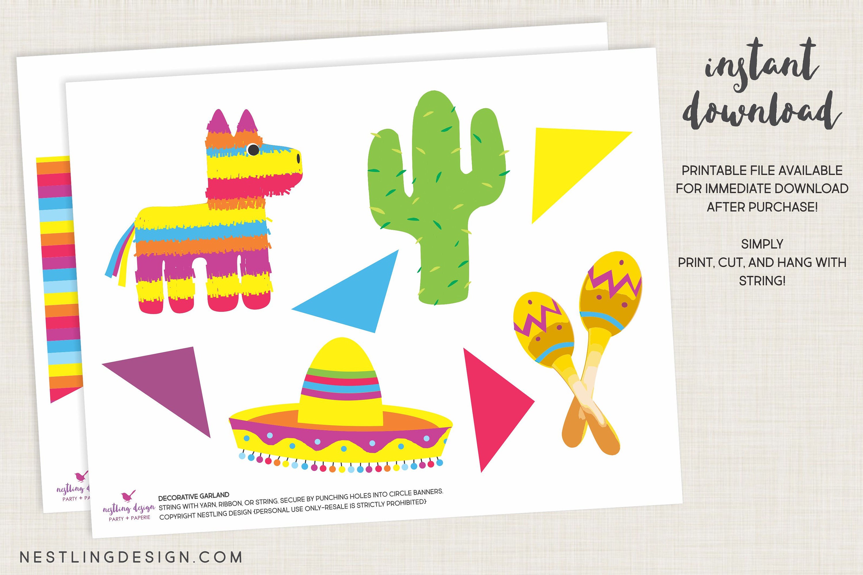 Fiesta Garland Fiesta Banner Pinata Banner Fiesta | Etsy