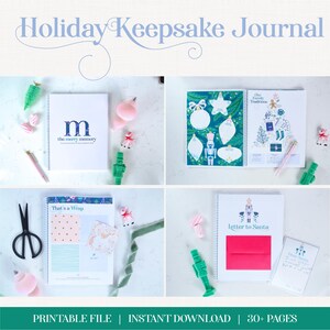 Christmas Keepsake Memory Book | Printable Christmas Journal | Digital ...