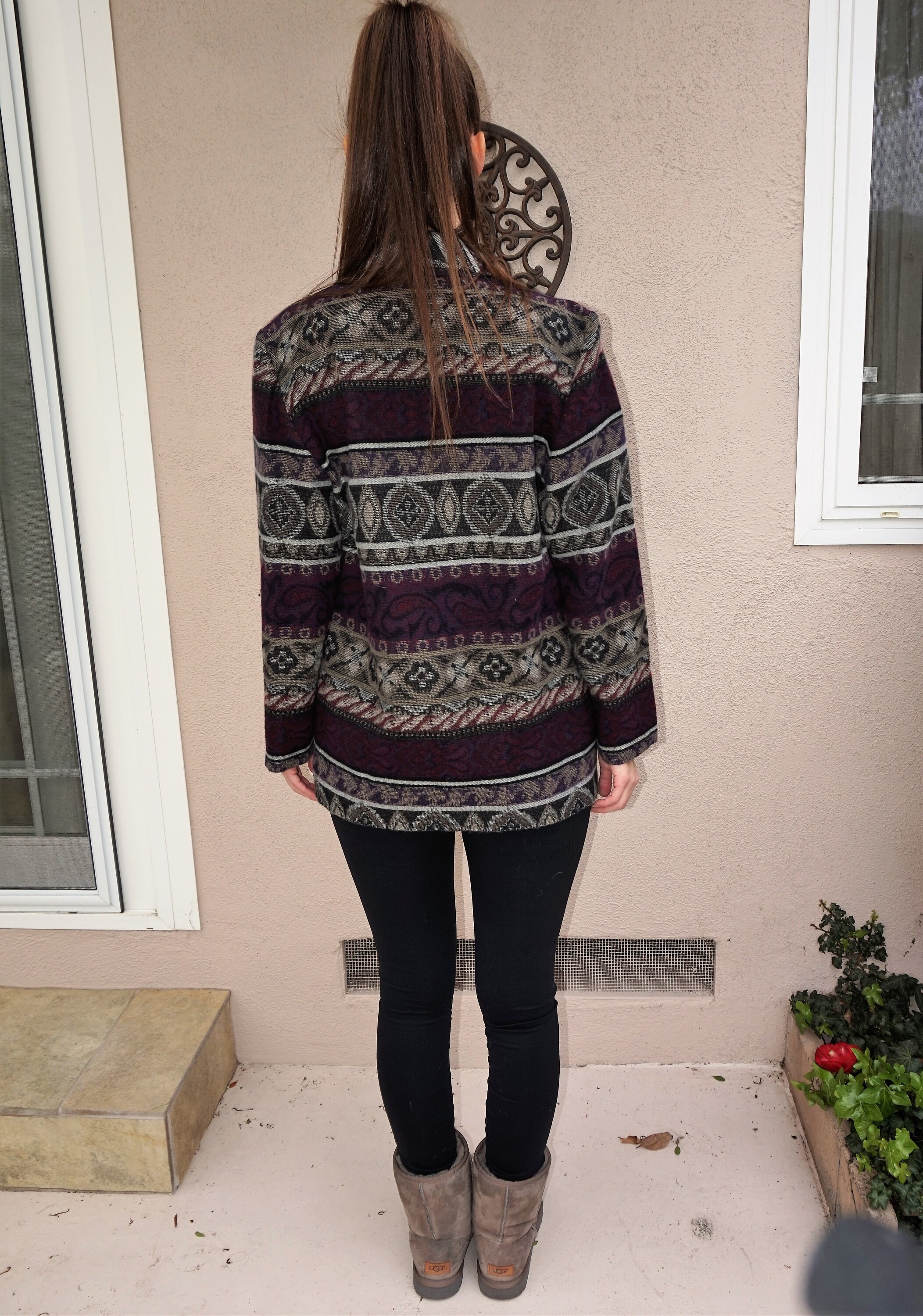 Vintage Boho Blazer Bohemian Jacket Bohemian Blazer Purple - Etsy