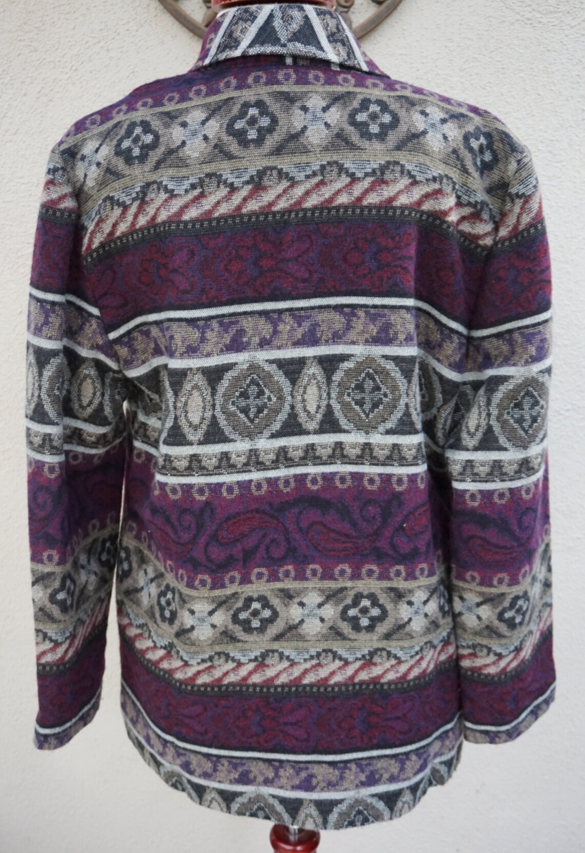 Vintage Boho Blazer Bohemian Jacket Bohemian Blazer Purple | Etsy