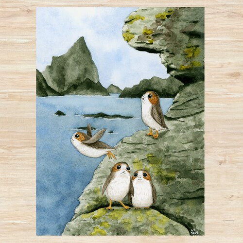 Porg Family A5 Print | Etsy