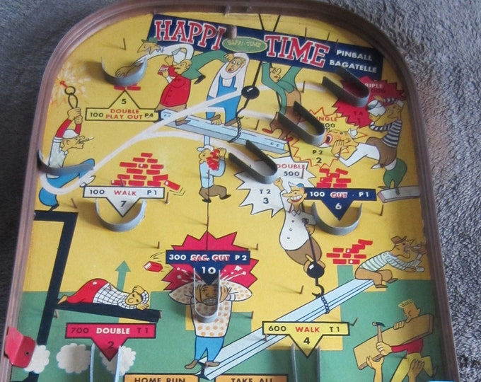 Vintage Bagatelle " Happi Time " 5 Games in One **pinball Game* Sears ...