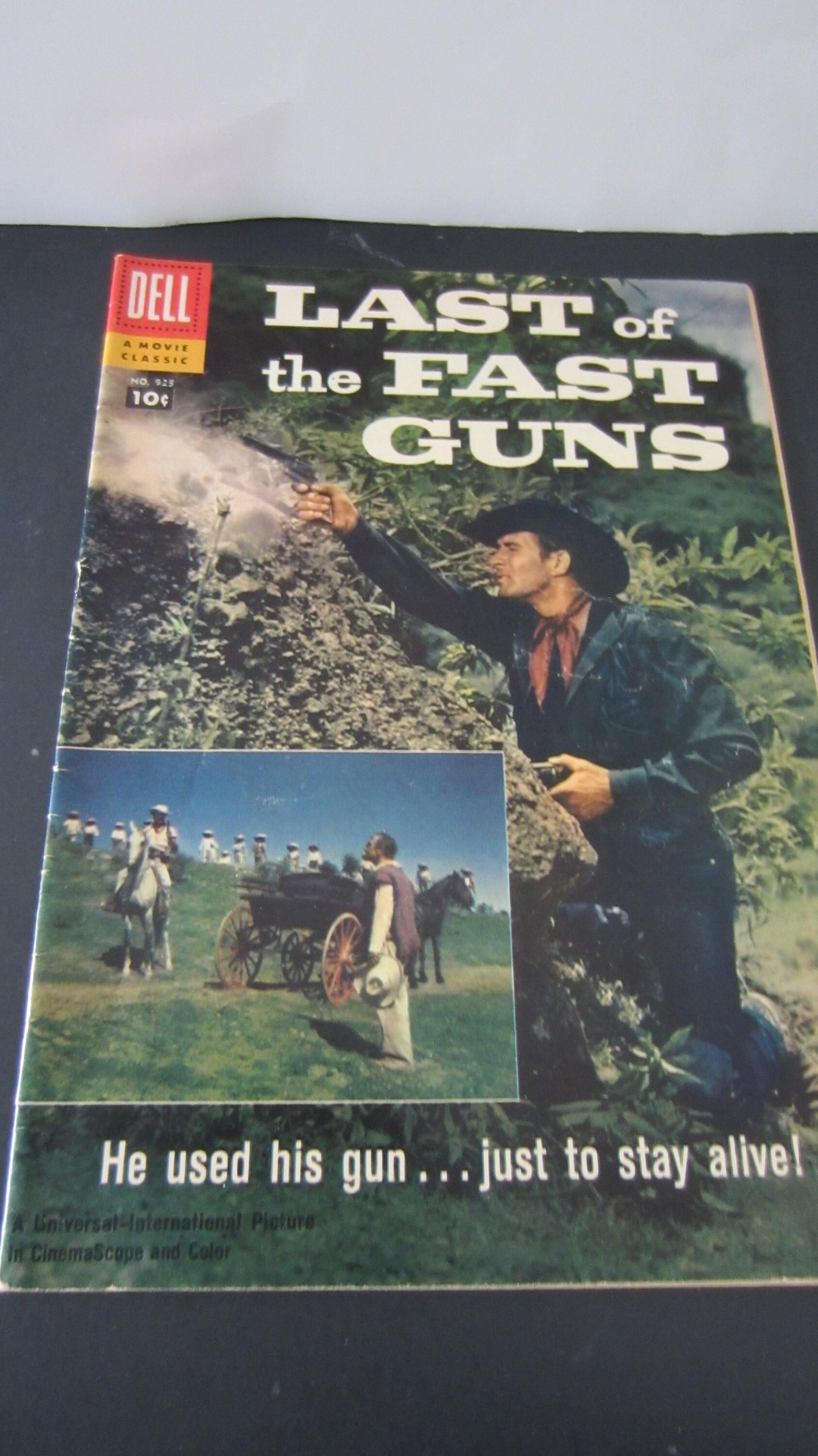 LAST of the FAST GUNS Comic Book 925 1958 dell Publishing Movie Staring ...