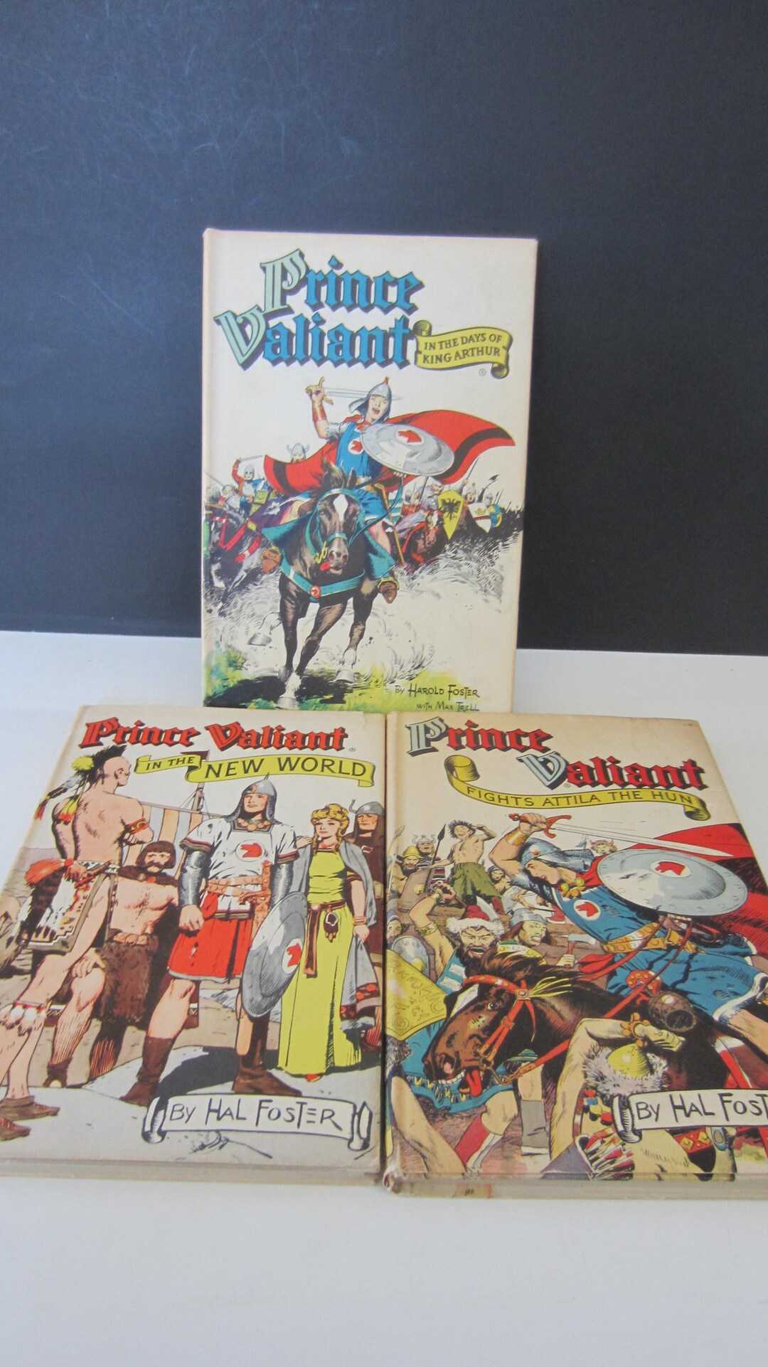 3 PRINCE VALIANT Books *vintage Hard Covered Books ** By, Harold Foster ...