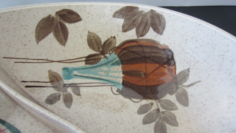 RED WING Bowl TAMPICO Pattern * 1950's * Watermelon Pattern* M C M ...