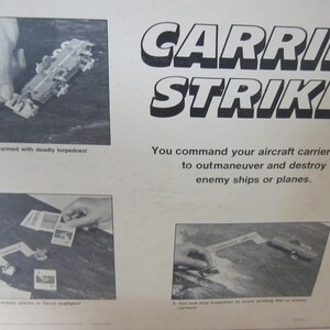 1977 CARRIER STRIKE Board Game**milton Bradley *W W II Navel Game *game ...