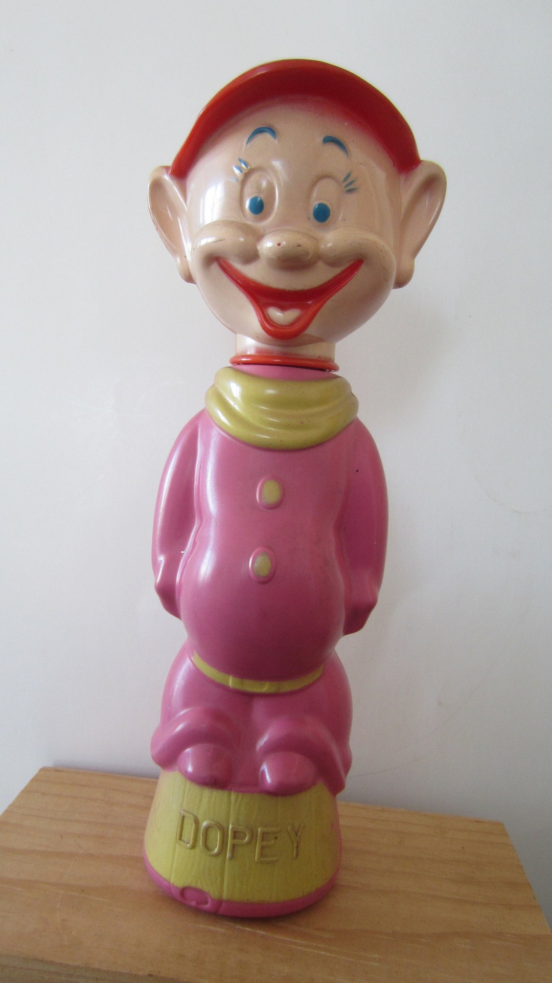Soaky Bubble Bath Plastic Character Container** DOPEY ** Vintage 1960's ...