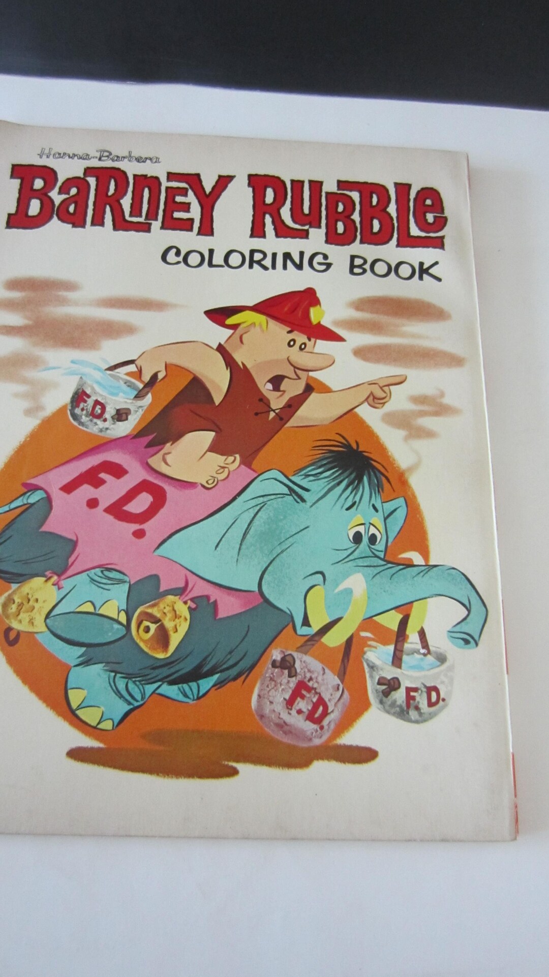 BARNEY RUBBLE Coloring Book*** Hanna-barbera Pro.** 1964 ** Western Pub ...