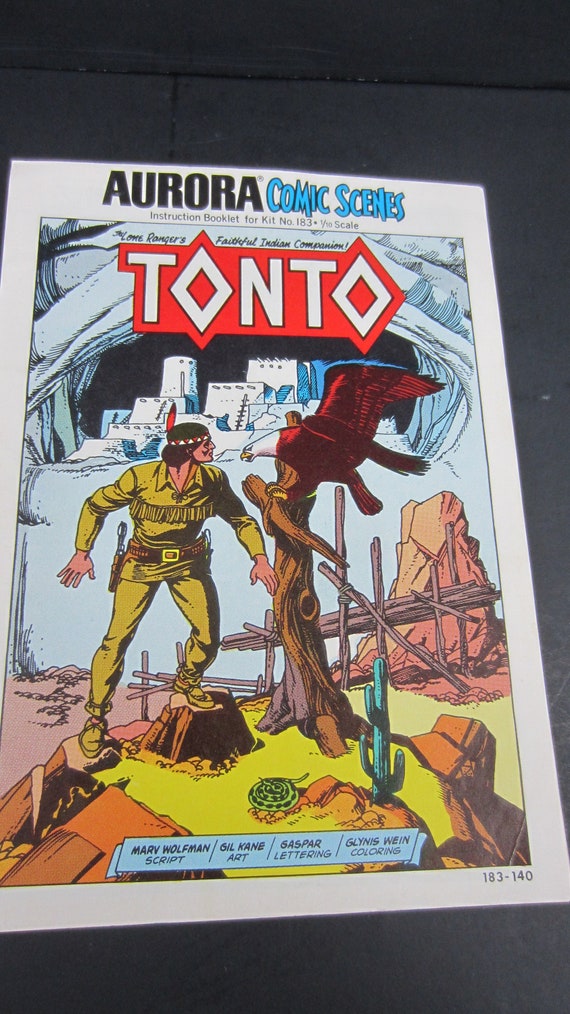 TONTO AURORA Comic Scenes Instruction Booklet for Kit 183 | Etsy