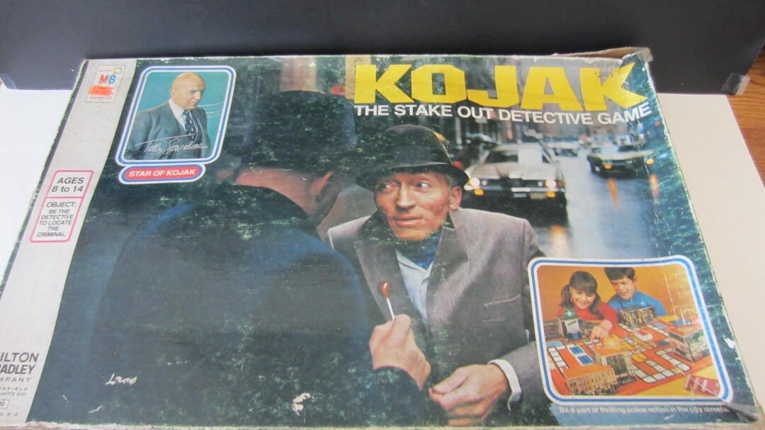 1975 KOJAK DETECTIVE Board Game**milton Bradley** Game Board , Dice ...