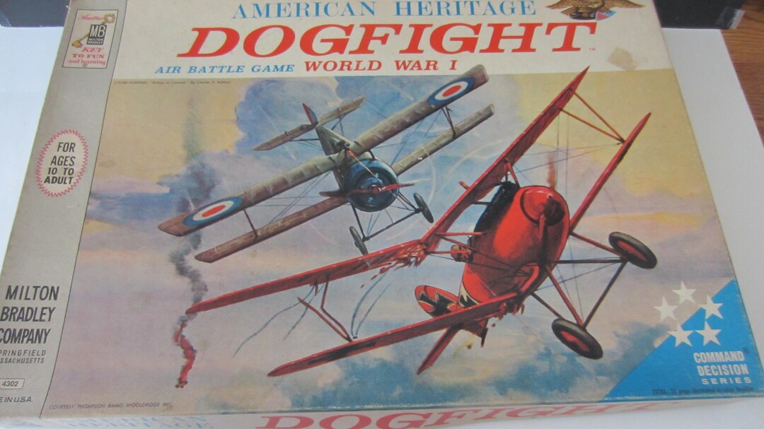 1963 DOGFIGHT **american Heritage W W 1 Game* Air, Battle Board Game ...